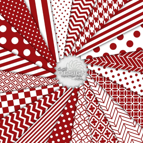 Dark Red Digital Paper and Printable Background Images | Etsy