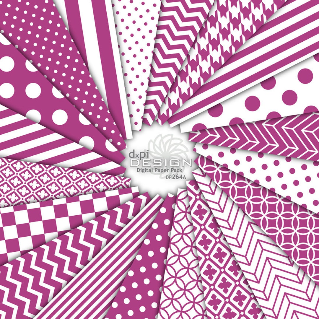 Magenta Digital Paper and Background Images - Red Violet Chevron ...