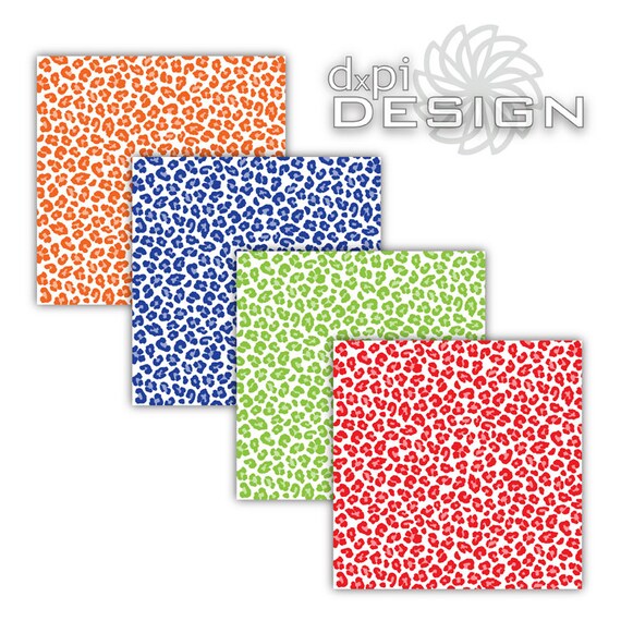 Paper Stationery DP028A Animal Print Digital Paper Printable Leopard ...