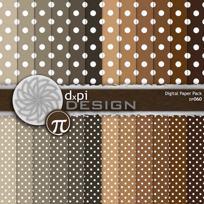 Neutral Polka Dots - Digital Paper & Printable Background Images ...