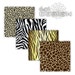 Animal Print Digital Paper - Zebra Leopard Tiger Giraffe - Digital ...