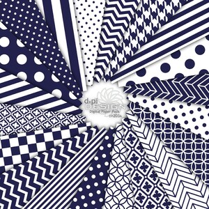 NAVY - Digital Papers and Printable Background Designs - Navy Blue ...