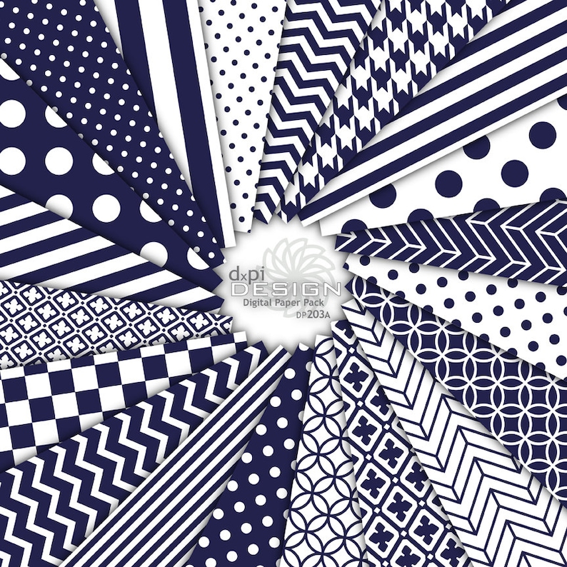 NAVY - Digital Papers and Printable Background Designs - Navy Blue ...
