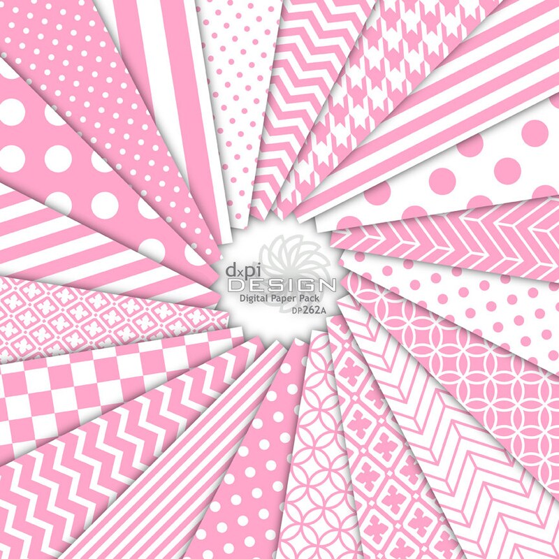Pink Chevron White - Etsy