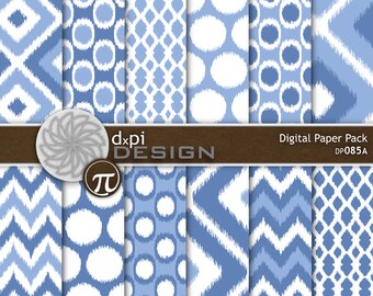 Ikat Digital Paper | Etsy
