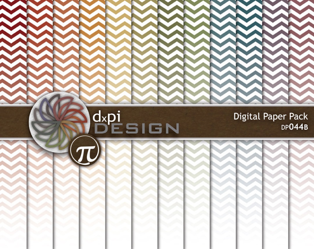 Earthtone Ombre Chevron Digital Paper & Printable Background Images ...