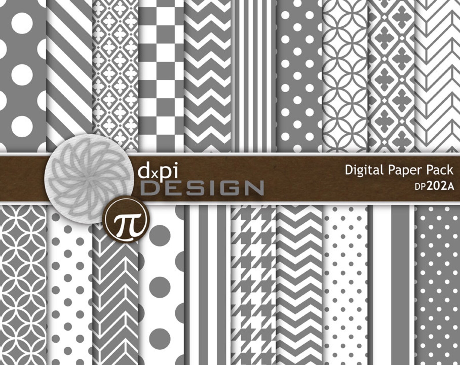 MEDIUM GRAY - Digital Paper & Printable Background Patterns - Neutral ...