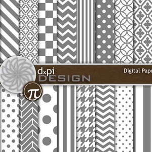 MEDIUM GRAY - Digital Paper & Printable Background Patterns - Neutral ...