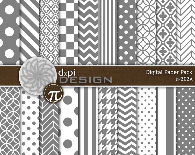 MEDIUM GRAY - Digital Paper & Printable Background Patterns - Neutral ...