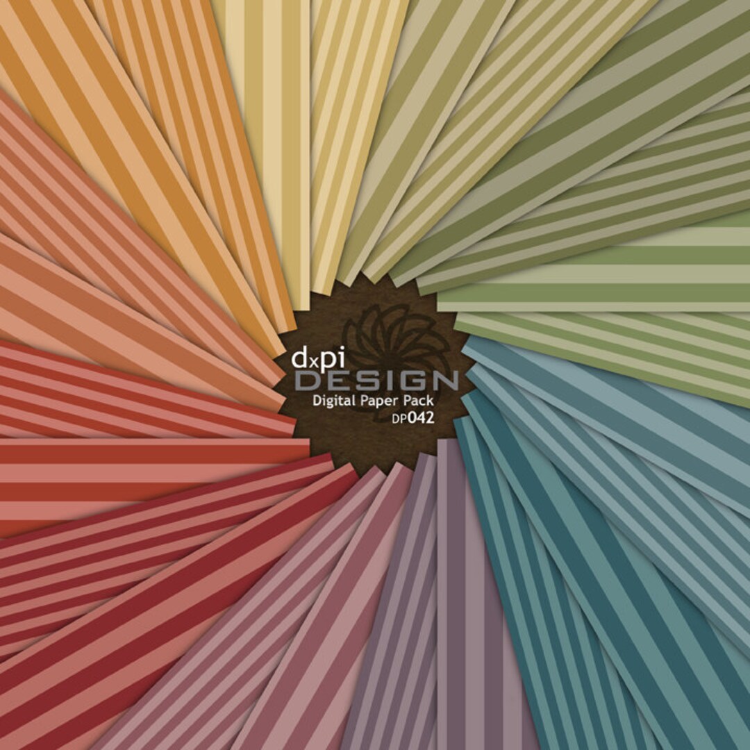 Tone-on-tone Earthtone Stripes - Digital Paper & Printable Background ...