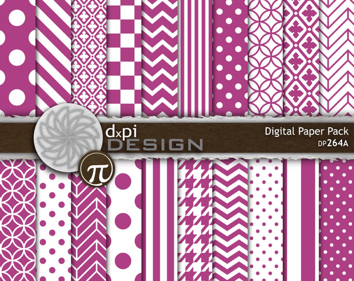 Magenta Digital Paper and Background Images - Red Violet Chevron ...