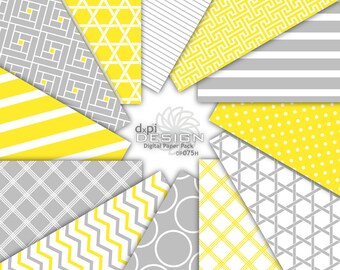 COUNTRY YELLOW Digital Paper for Scrapbooking & Crafts Printable ...