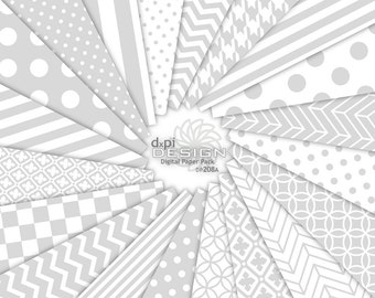 MEDIUM GRAY Digital Paper Printable Background Designs | Etsy