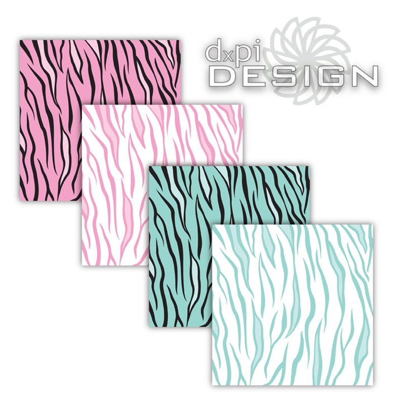 Pastel Tiger Stripes Digital Animal Print Backgrounds Pastel Rainbow ...