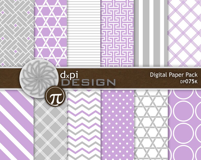 Purple and Gray Digital Paper and Printable Backgrounds - Etsy