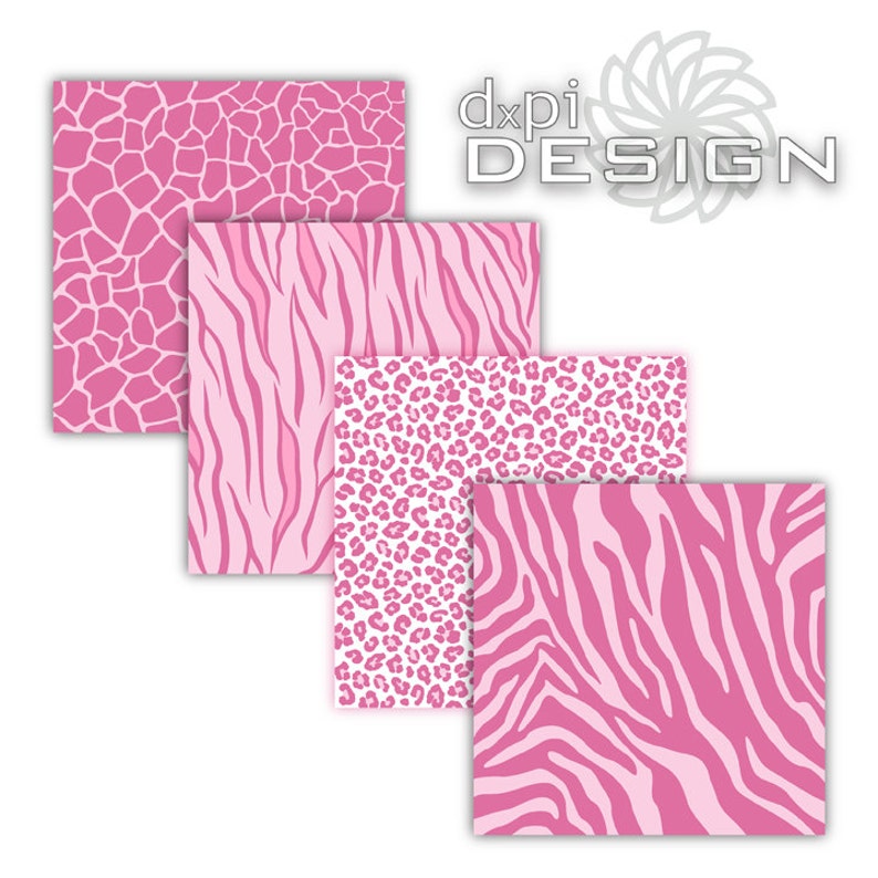 Light Pink Animal Prints - Pink Digital Scrapbook Paper - Baby Pink ...