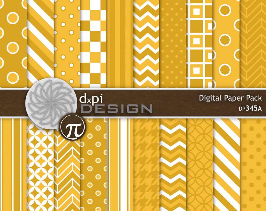 Golden Yellow Digital Paper & Printable Background Images Muted Gold ...