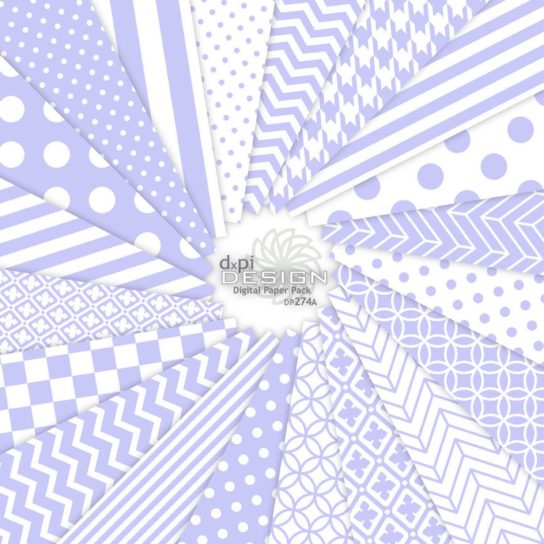 PERIWINKLE - Digital Paper & Printable Backgrounds - Light Pastel ...