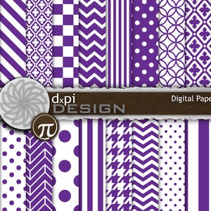 ROYAL PURPLE - Digital Papers and Printable Background Designs - Dark ...