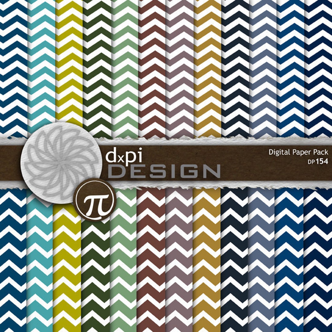 Digital Scrapbook Paper - Baskerville Chevron - Digital Background ...