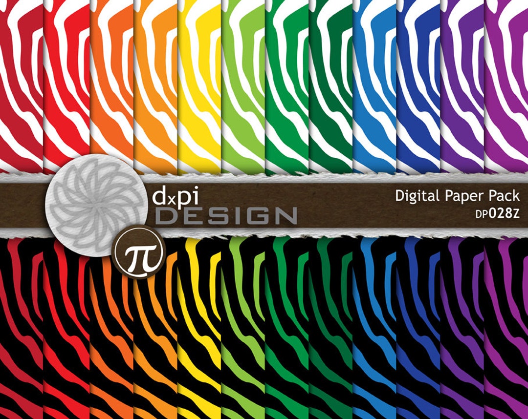 Digital Zebra Print Patterns - Digital Scrapbook Paper & Printable ...