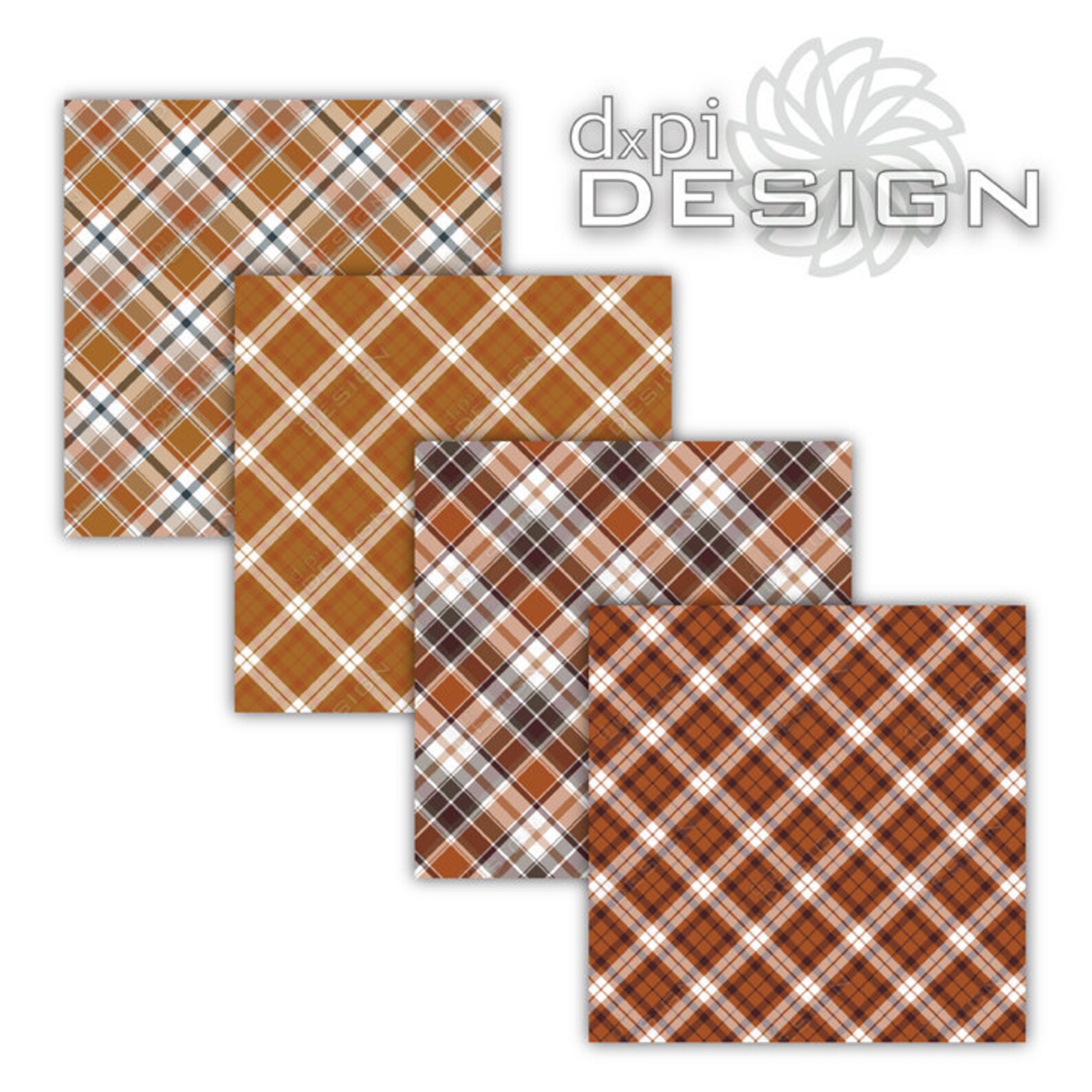 Autumn Plaid Digital Paper & Printable Background Images - Digital ...
