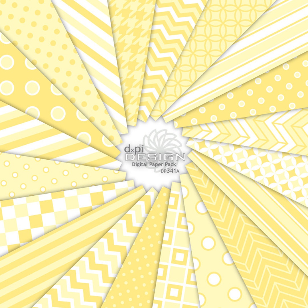 Light Yellow Digital Scrapbook Paper & Printable Background Images ...