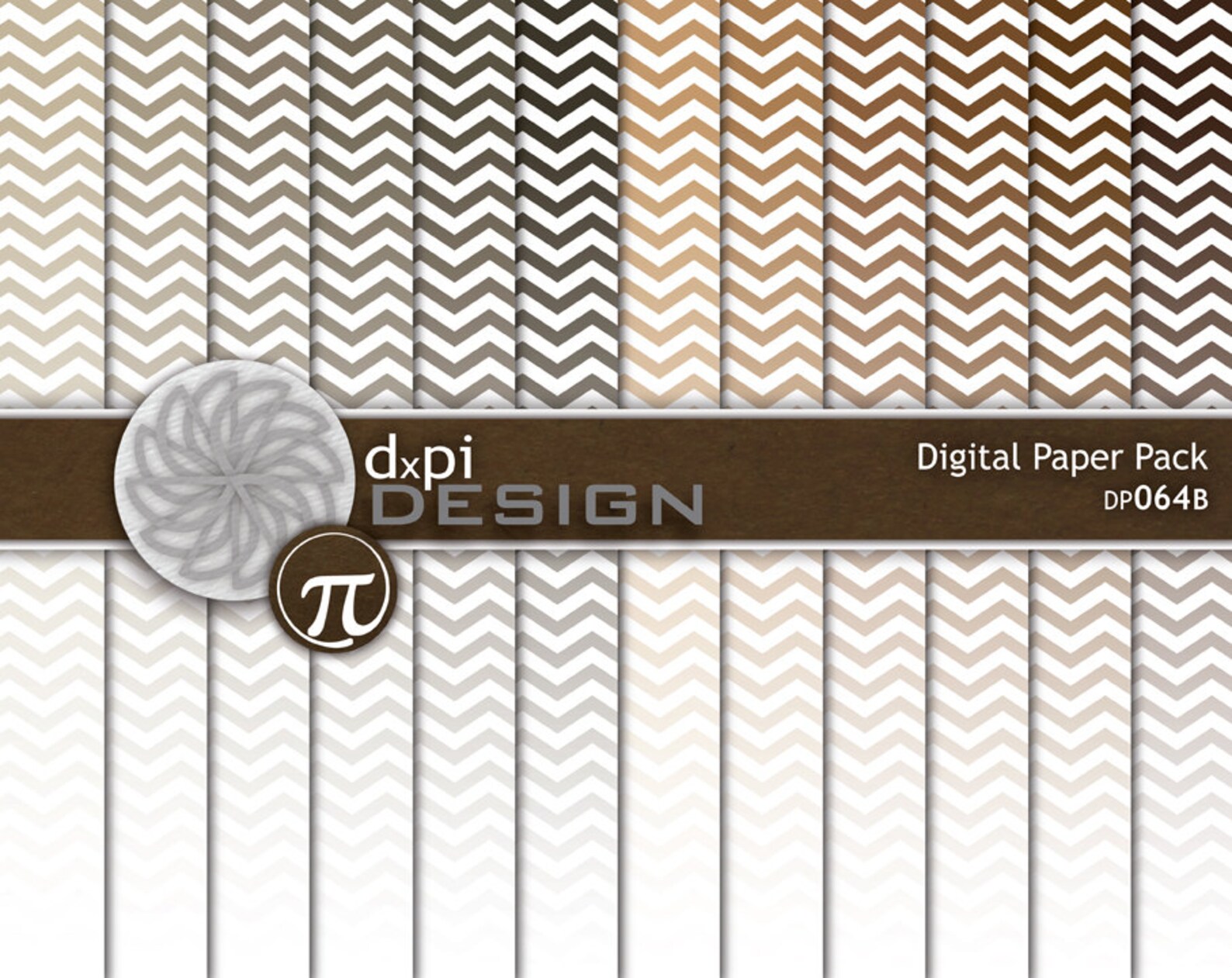 Neutral Ombre Chevron Digital Paper and Background Images - Gradient ...