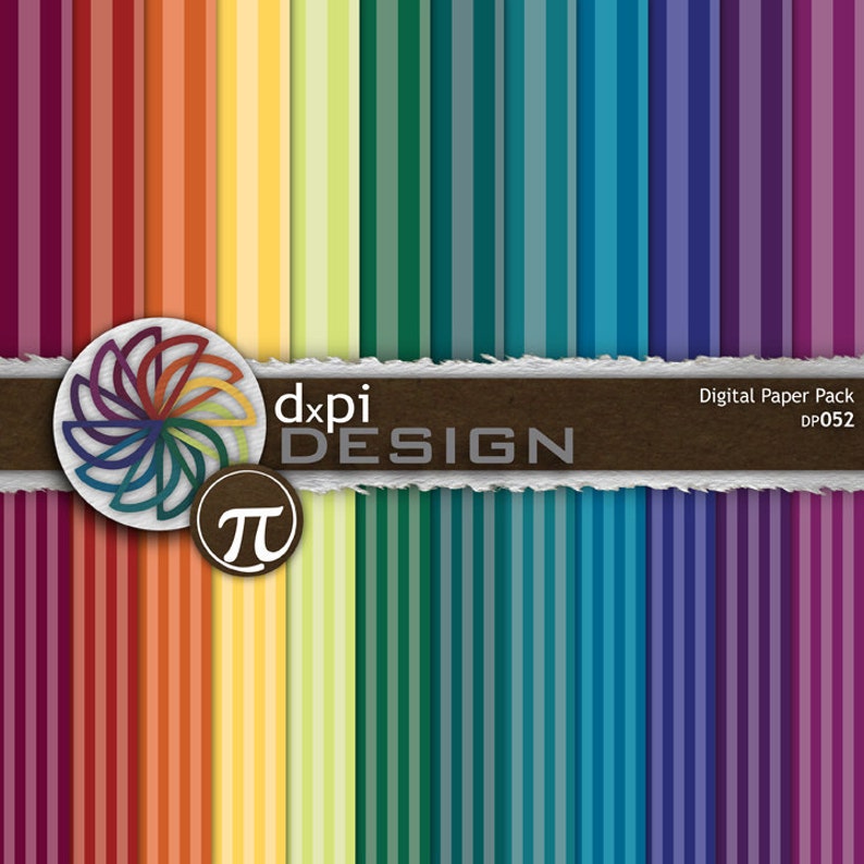 Tone-on-tone Jeweltone Stripes - Digital Paper & Background Images in ...