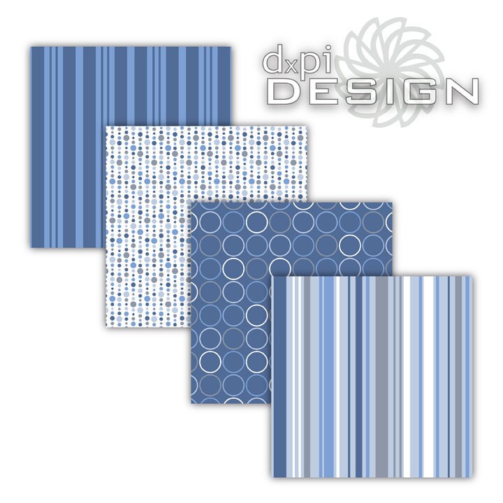 BLUE MOON - Digital Background Paper in Blue and Gray for Invitations ...