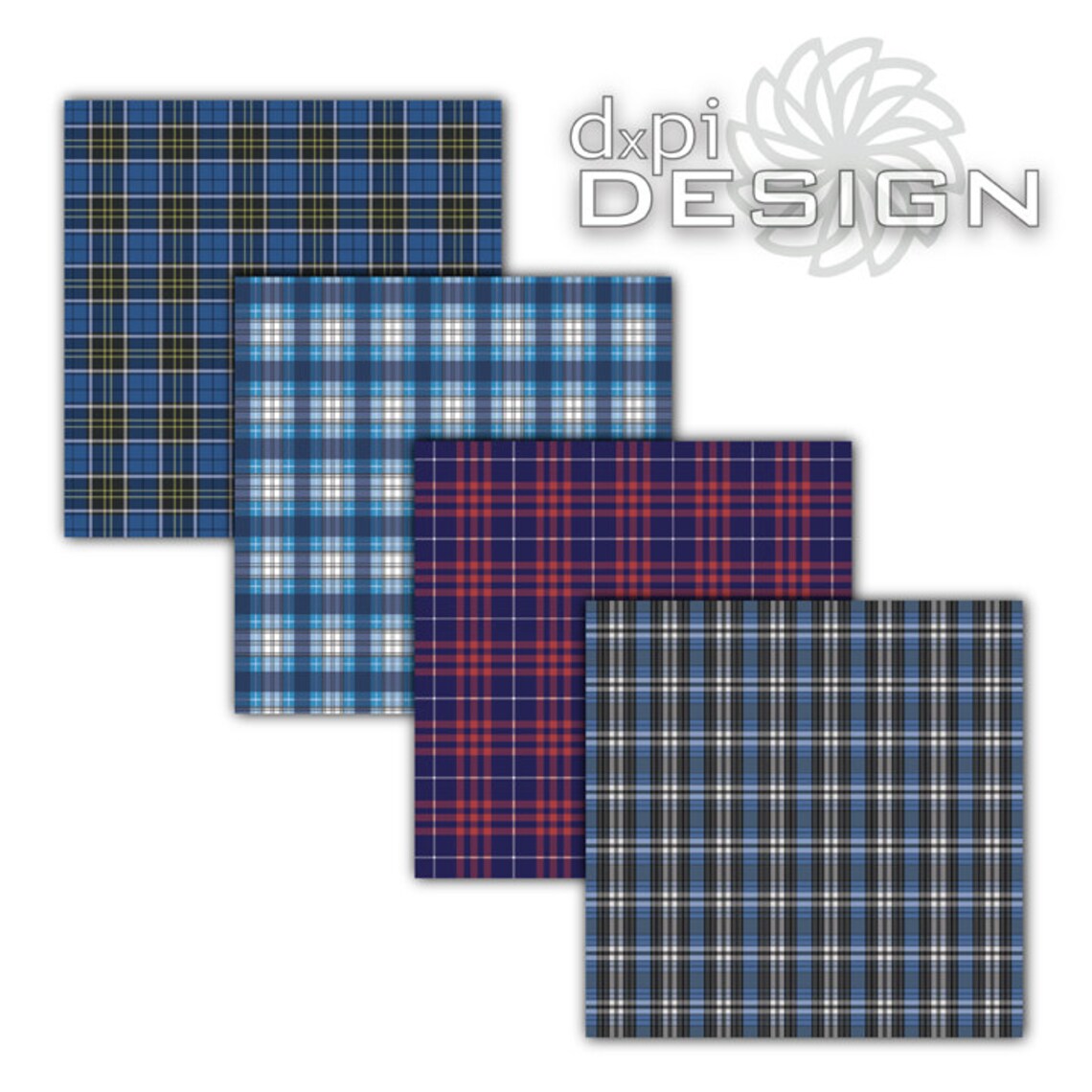 School Plaid Digital Paper - Traditional Tartan Patterns and School ...