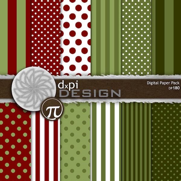 Red and Green Dots - Etsy