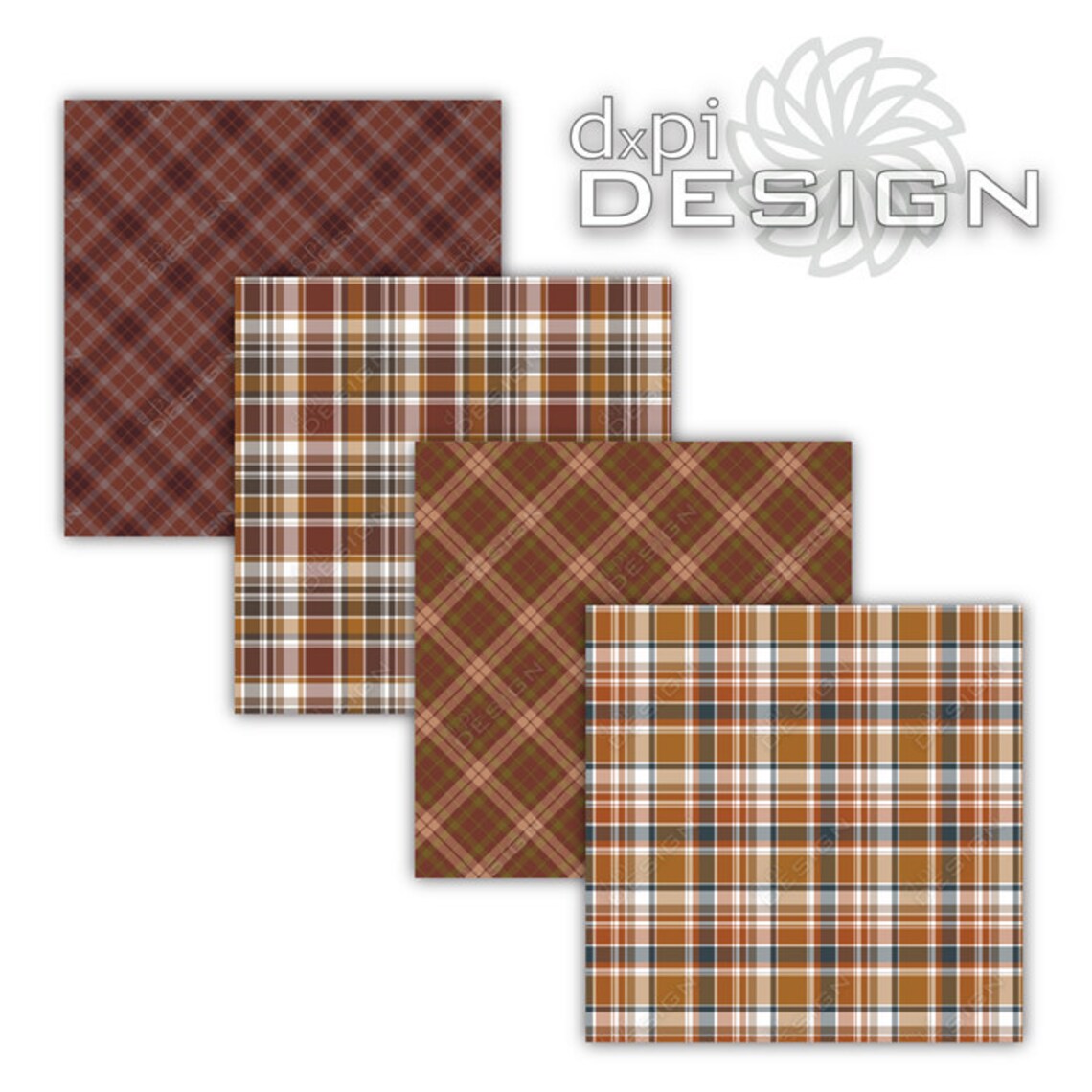 Autumn Plaid Digital Paper & Printable Background Images - Etsy