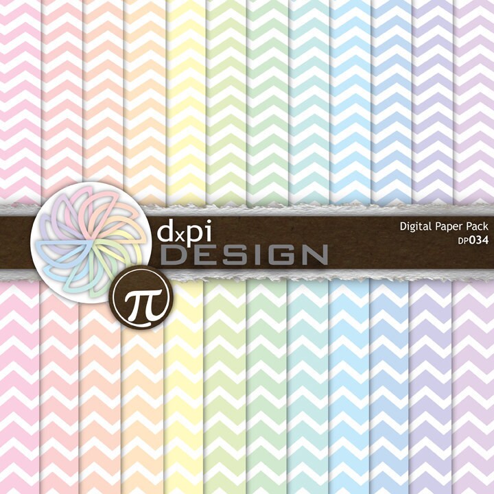Pastel Chevron Digital Paper and Printable Backgrounds Soft - Etsy