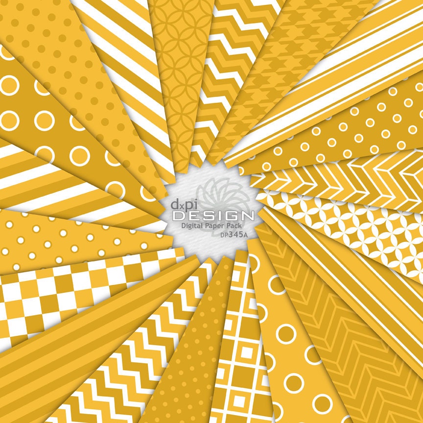 Golden Yellow Digital Paper & Printable Background Images Muted Gold ...