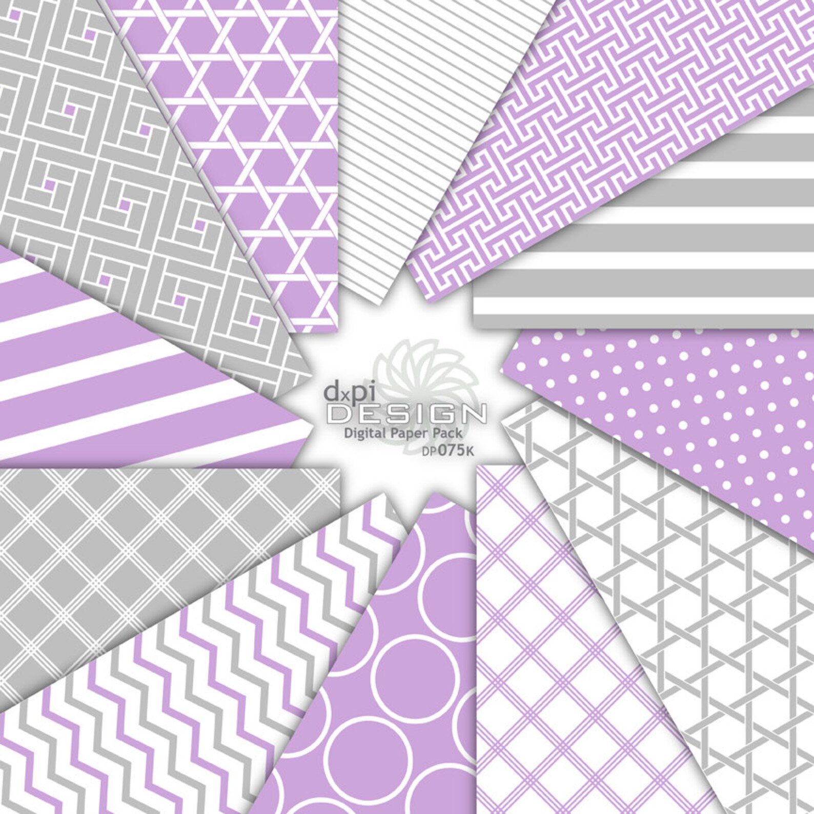 Purple and Gray Digital Paper and Printable Backgrounds | Etsy