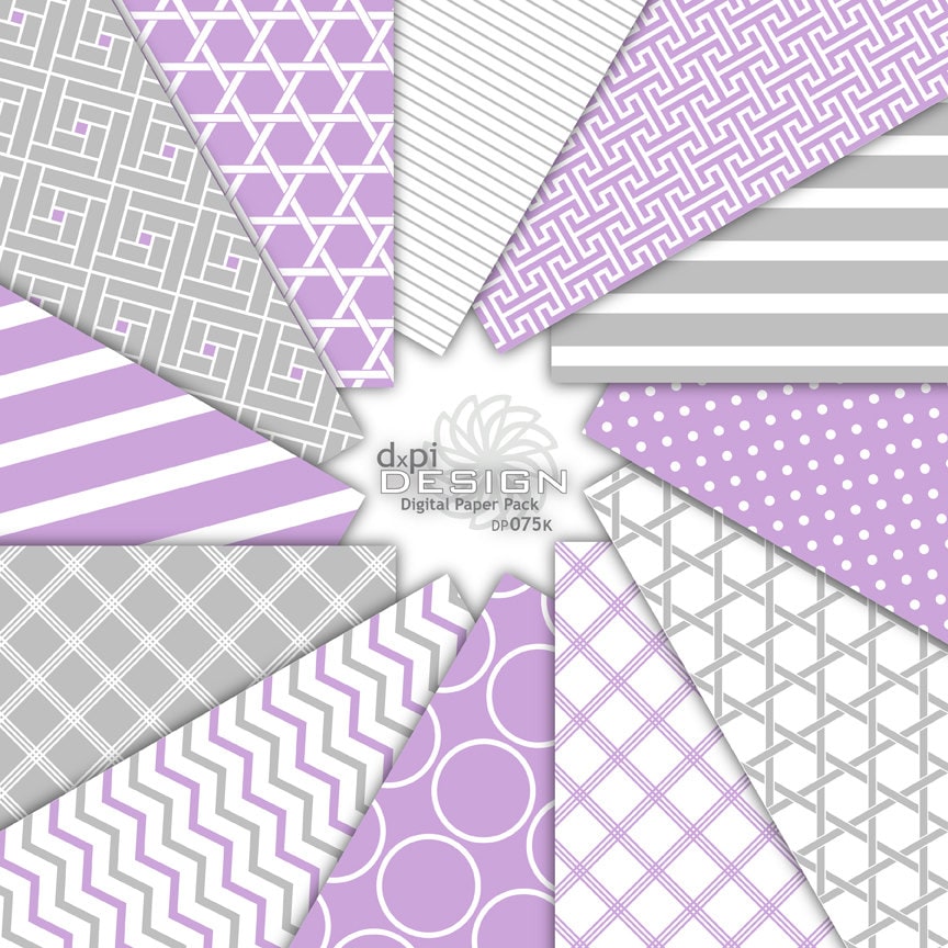 Purple and Gray Digital Paper and Printable Backgrounds | Etsy