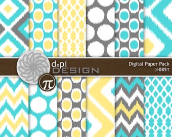 YELLOW Digital Paper and Printable Background Patterns - Etsy