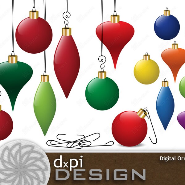 Bauble Clip Art - Etsy