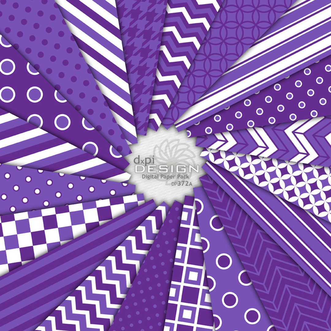 Purple Digital Paper Pack and Printable Background Images - Digital ...