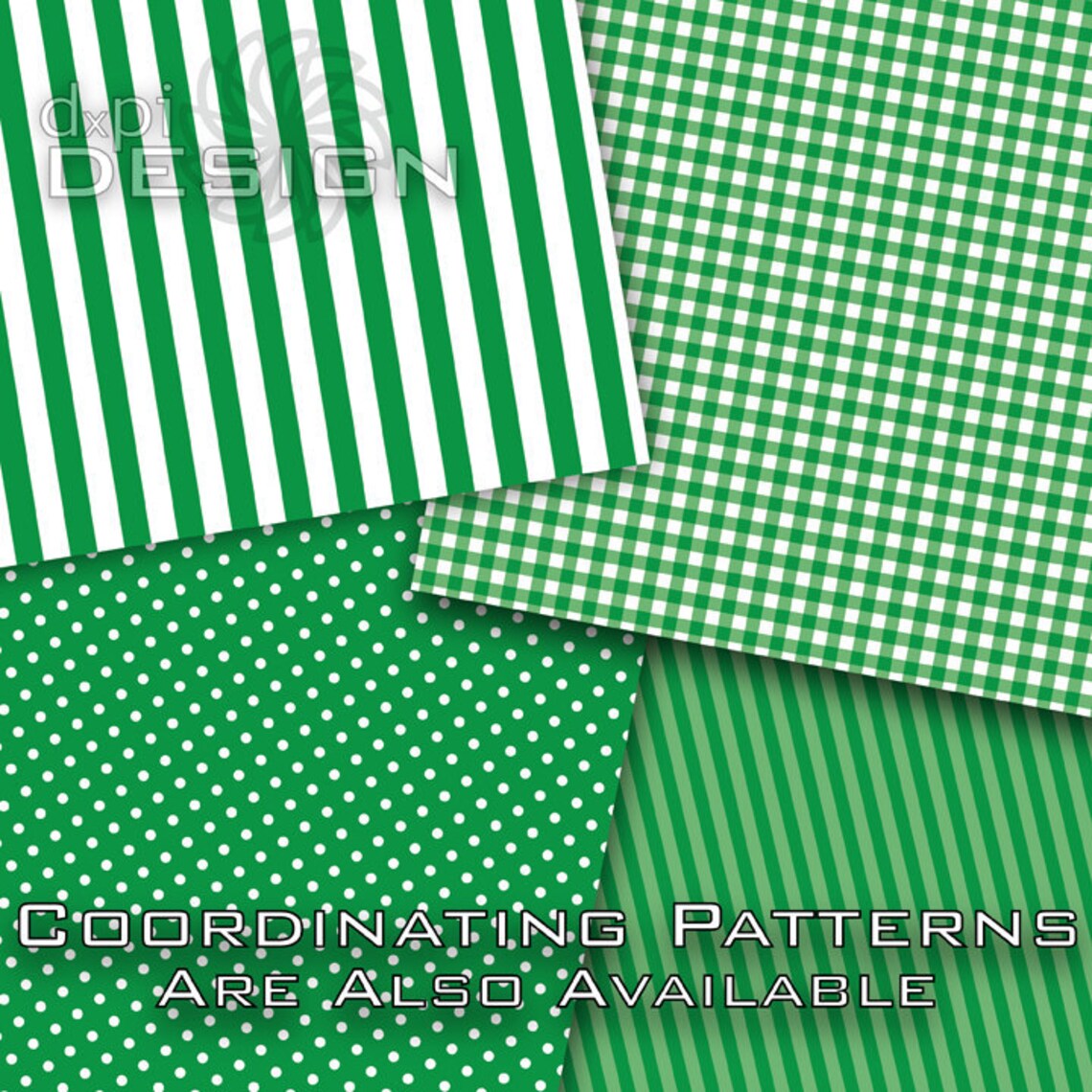 Classic Stripes Digital Paper Pack Bold Primary Colors - Etsy