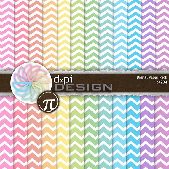 Chevron Background With Initials D