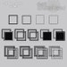 Square Digital Frames & Black Clip Art Labels and Tags - Printable ...