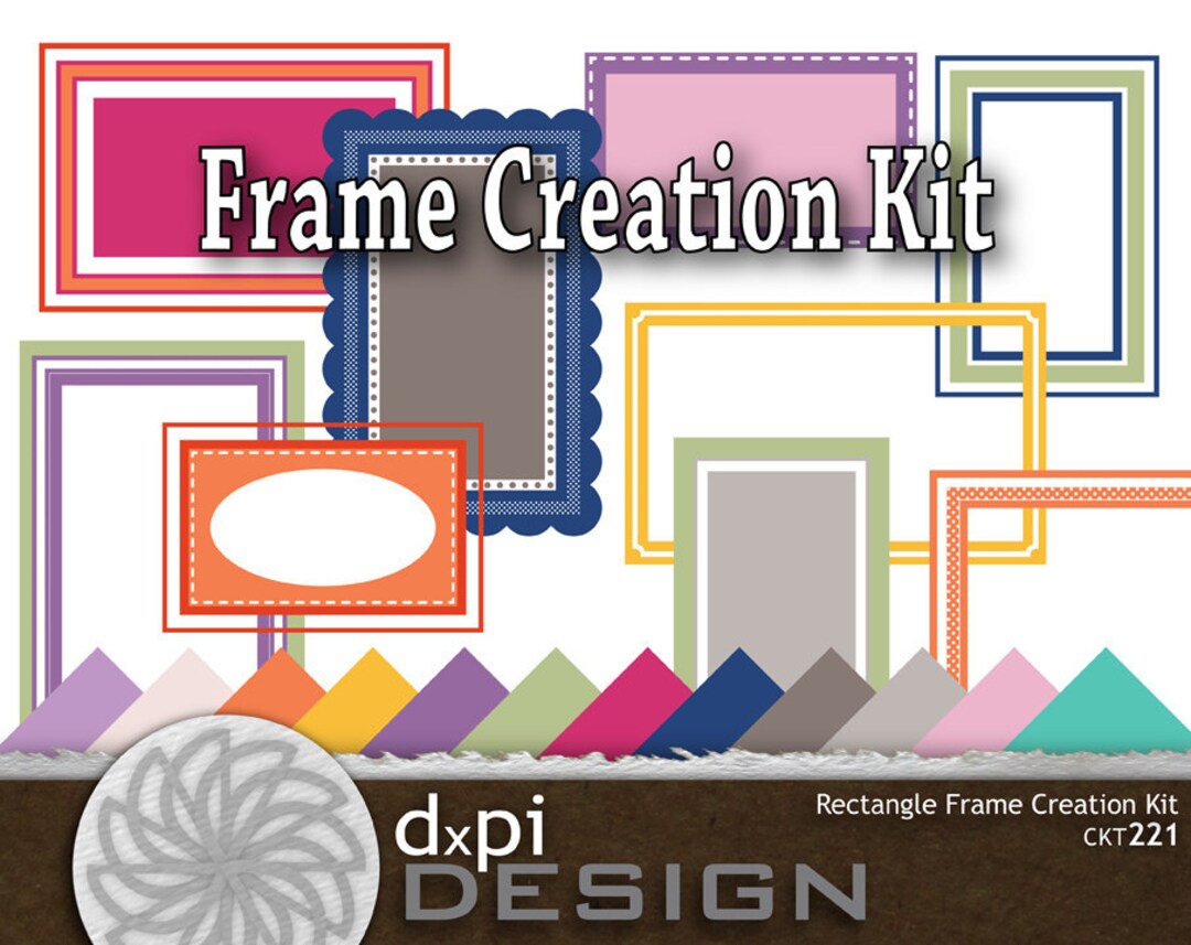 Digital Rectangle Frames Creation Kit - Create Custom Labels, Frames ...