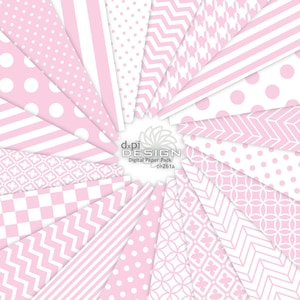 Soft Pastel Pink Digital Paper and Printable Background Patterns ...