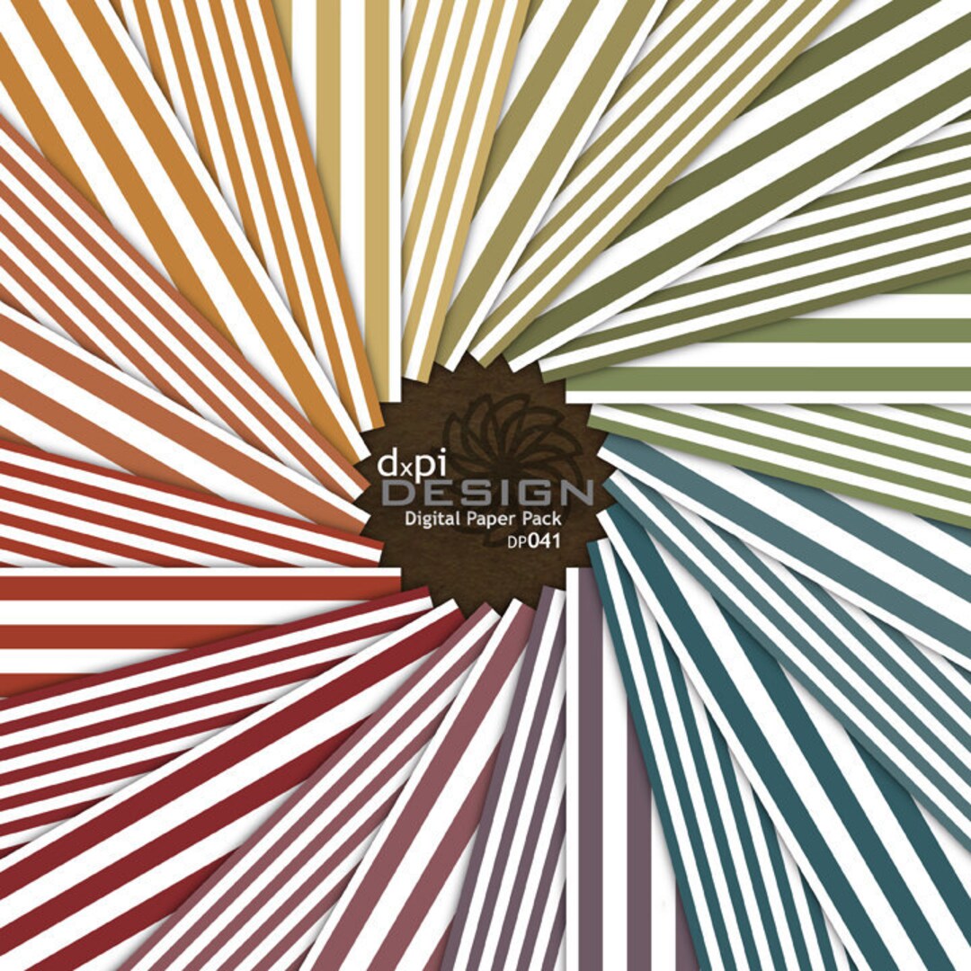 Earthtone Stripes Digital Paper & Printable Background Images - Digital ...