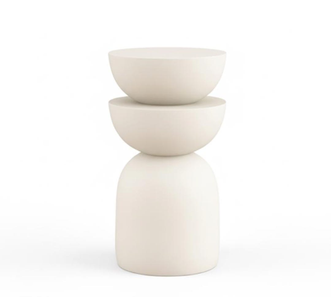 Buy Mint Sandstone Side Table – Handcrafted Modern Sculptural Sandstone ...