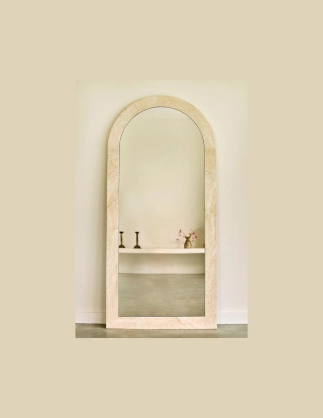 Travertine Arch Full Length Travertine Stone Frame | Zehra Mirror | HS ...