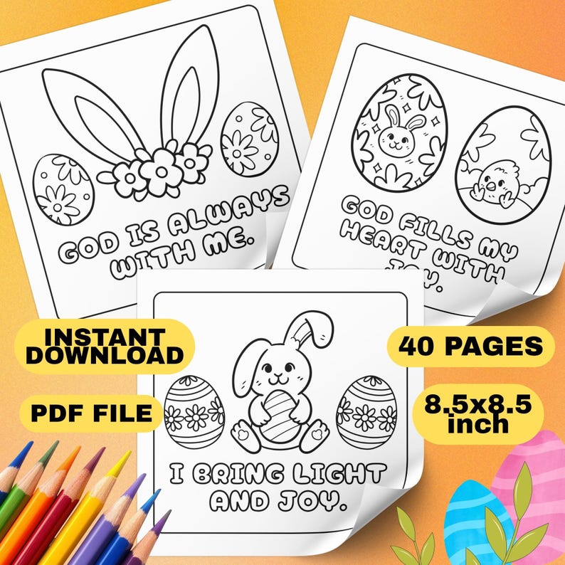 Christian Easter Coloring Pages for Kids 40 Printable Religious ...