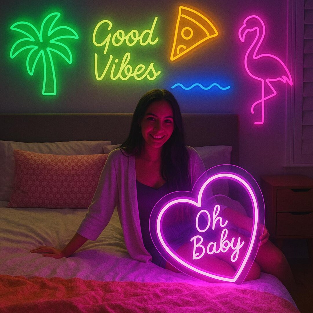 Custom Personalized LED Neon Sign | Neon Name Light | Aesthetic Bedroom ...